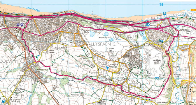 Wales Coast Path / Old Colwyn and Llanddulas