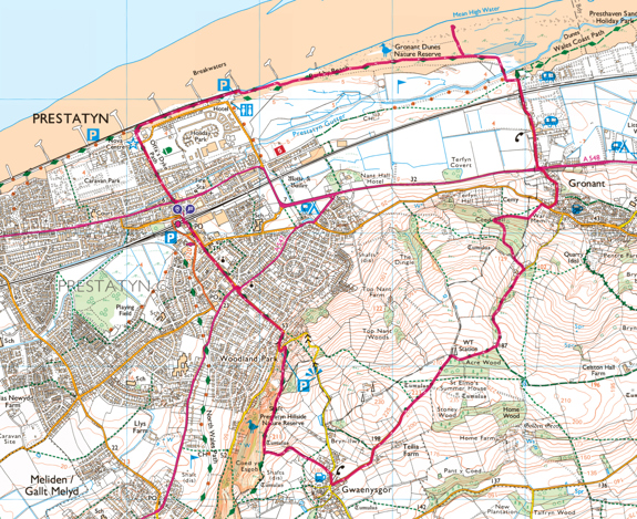 Llwybr Arfordir Cymru / Prestatyn a Gronant