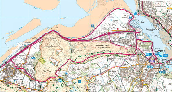 Llwybr Arfordir Cymru / Conwy a Dwygyfylchi